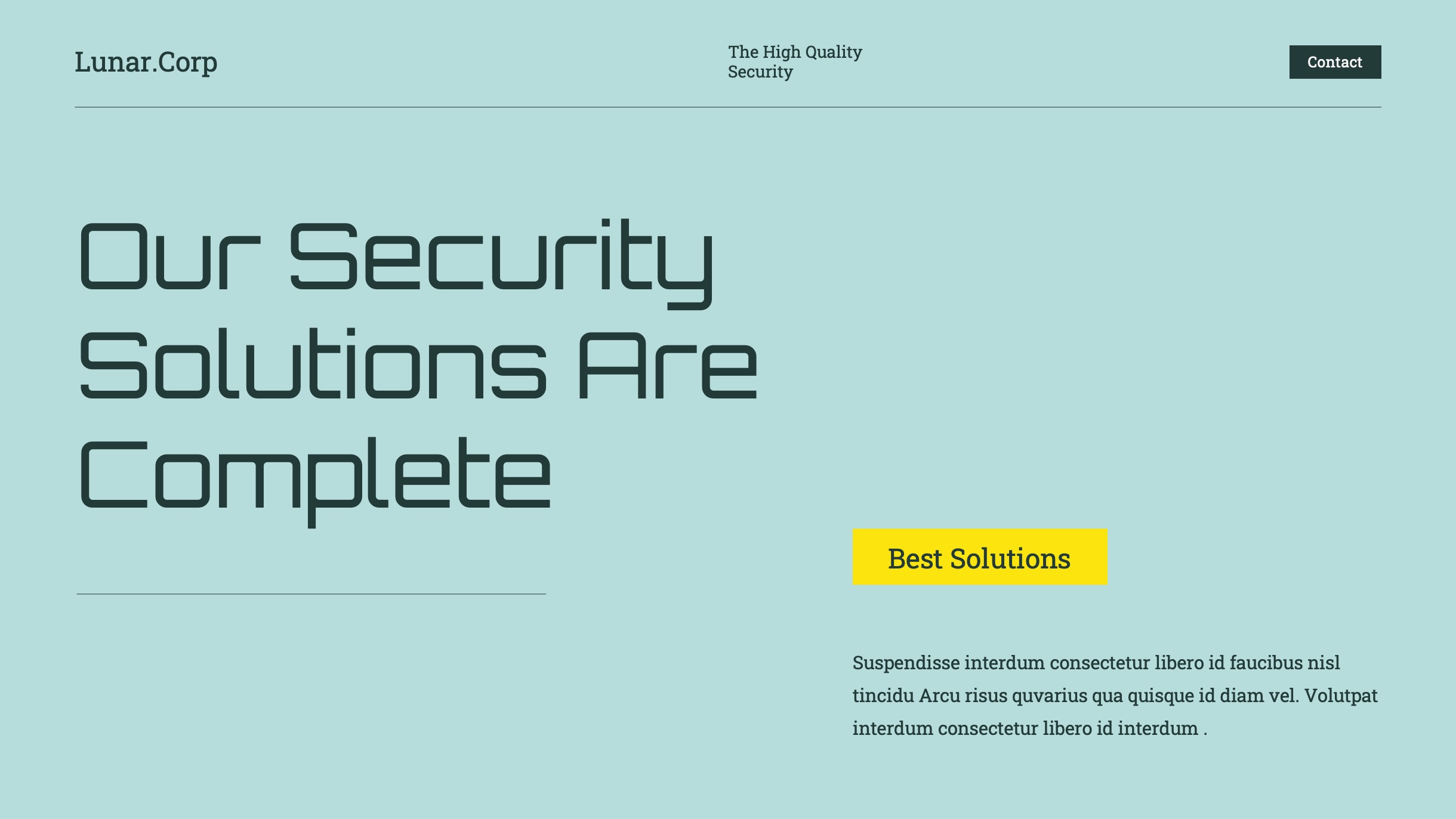 Aqua Yellow Minimalist Cyber Security Presentation Template Presentation Templates